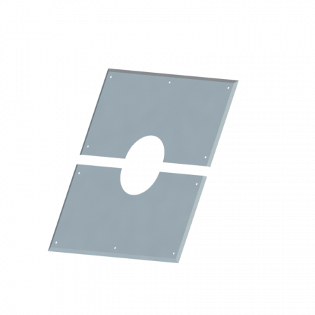 Altema - PLA - PLAQUE DE PROPRETE RT2012 - 500 X 500 - D 80 - INOX