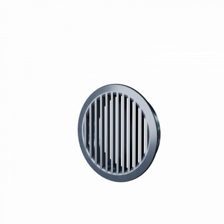 Altema - GRILLE DE VENTILATION RONDE MEP PVC ANTHRA - D.40MM - SV4AN